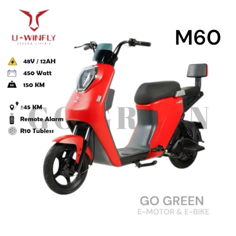 Jual SEPEDA LISTRIK UWINFLY M60 - ORIGINAL - GARANSI RESMI | Shopee ...