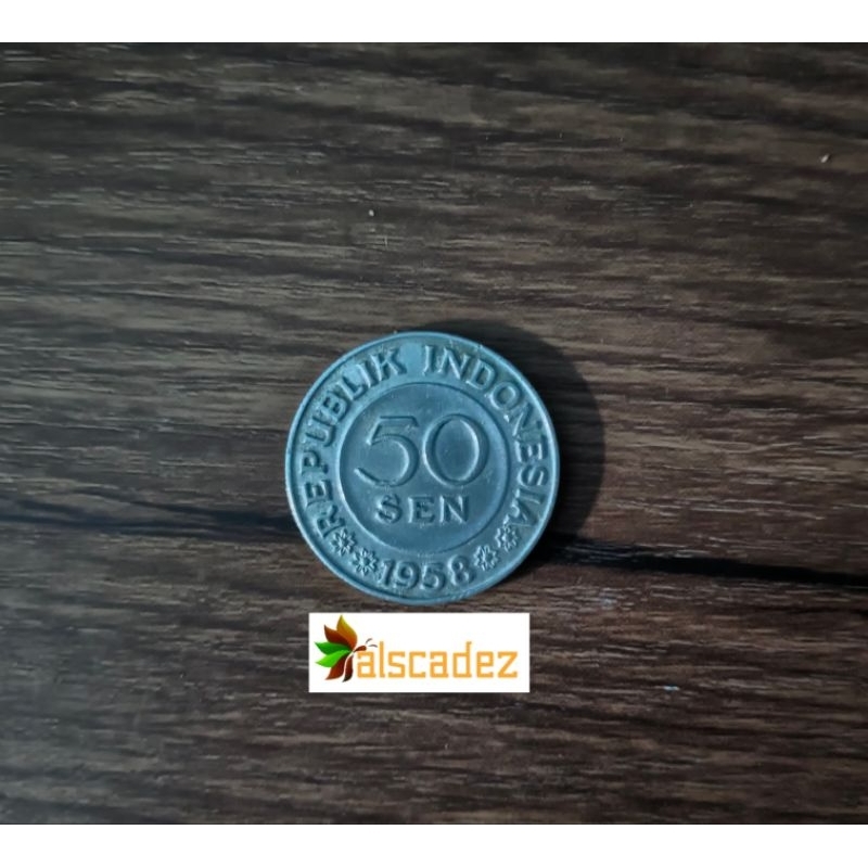 Jual Koleksi Numismatik 50 sen rupiah Garuda asli | Shopee Indonesia