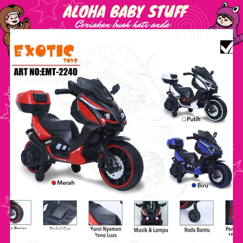 Jual Sepeda Motor Aki Anak Exotic EMT 2240 Motor listrik ces cas an ...