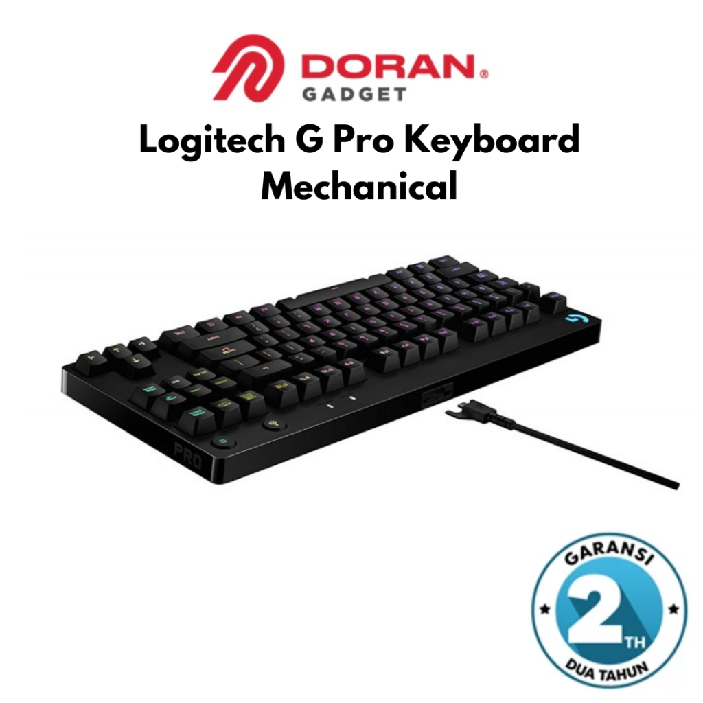 Jual Logitech G Pro Clicky Keyboard Gaming Mechanical TKL RGB for ...