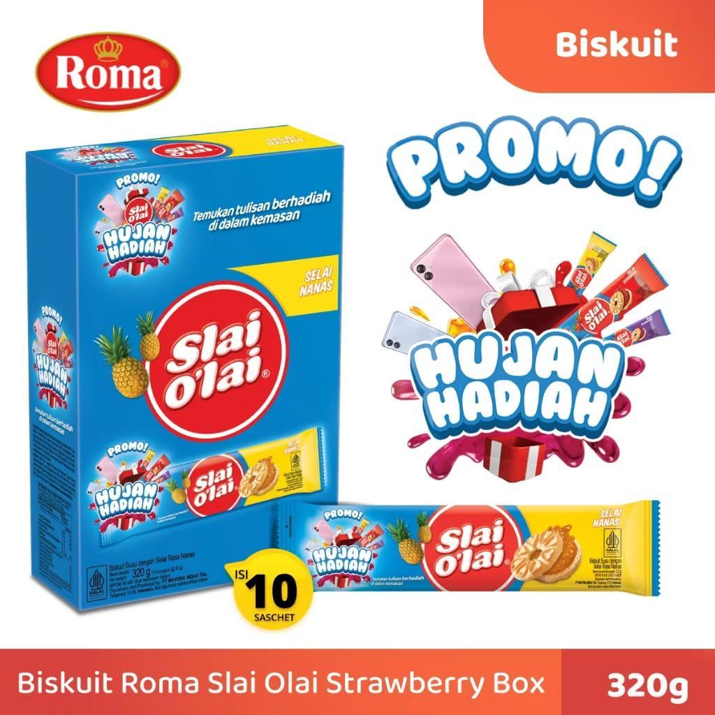Jual { PerBox isi 10 } - Slai Olai 32gr Biskuit isi Selai Buah Asli ...