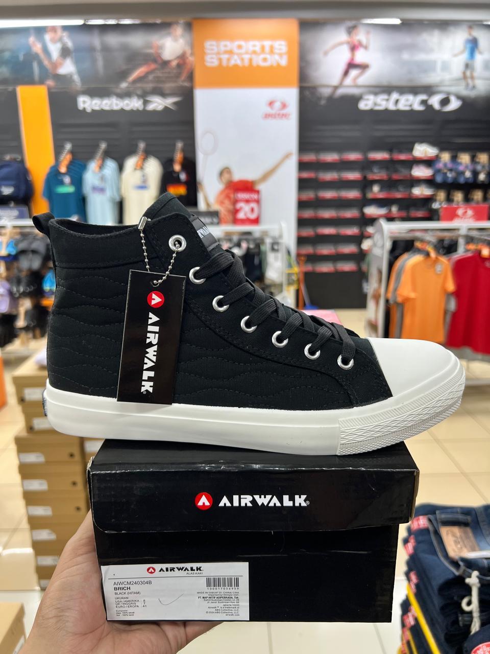 Jual Airwalk Brich Black Men Shoes Original | Shopee Indonesia