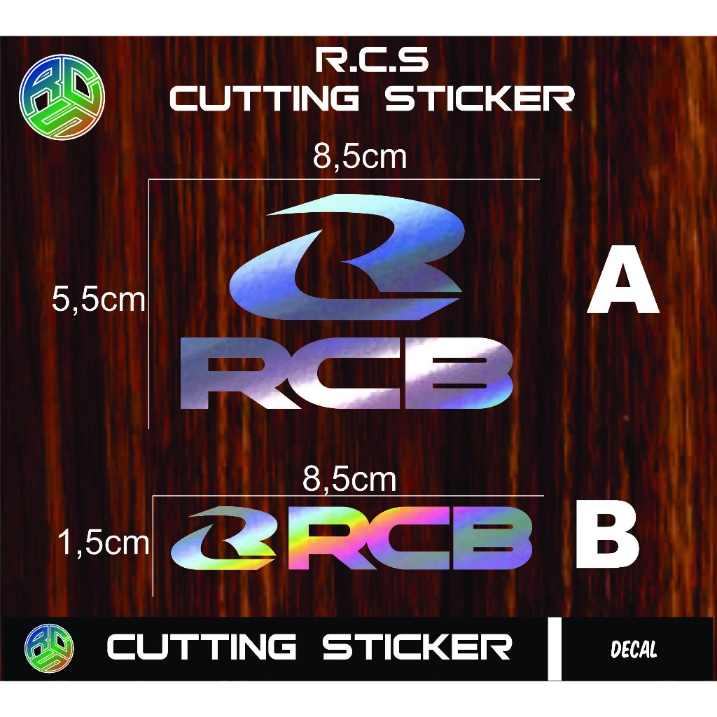 Jual STICKER STIKER CUTTING VIRAL RCB RACINGBOY LOGO | Shopee Indonesia