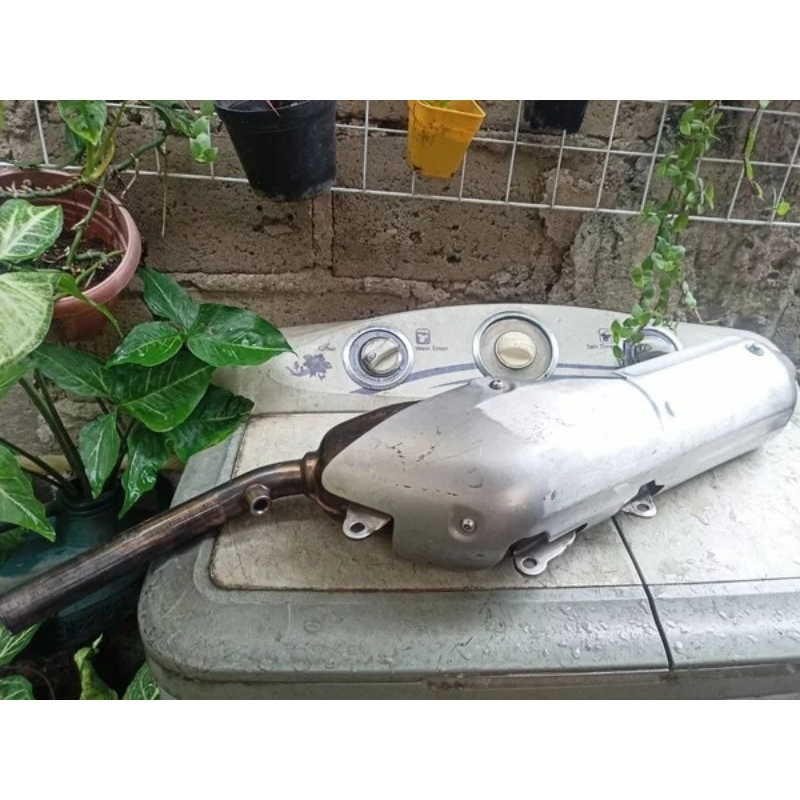 Jual Slencer klx 250 cc klx 250cc d tracker dtracker kawasaki silencer knalpot original ori ...