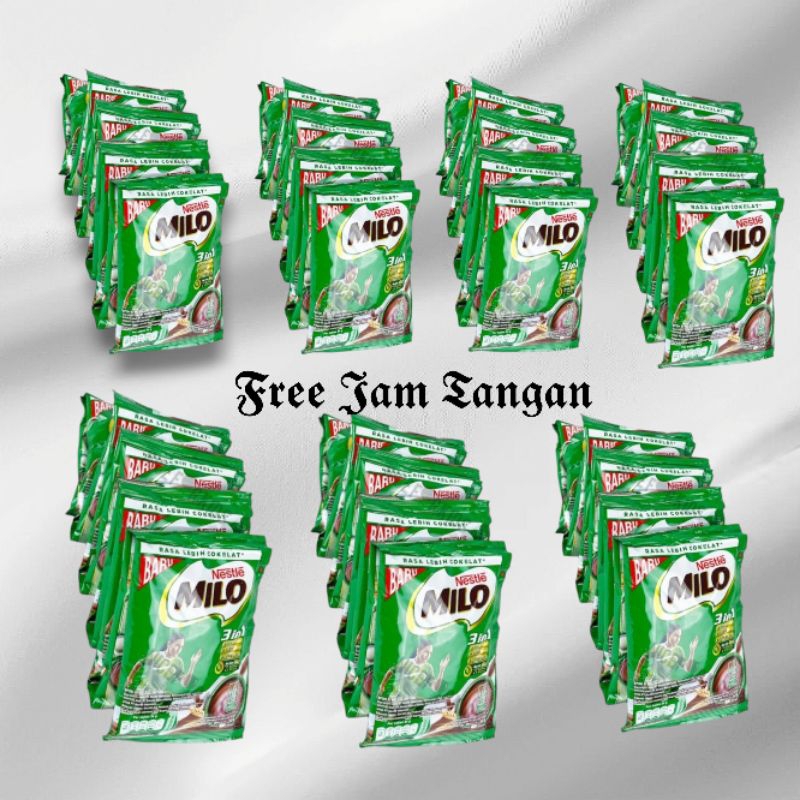 Jual Milo 3in1 Active Go 1 Renceng 10 Sachet @35g - MILO COKLAT 3 in I ...