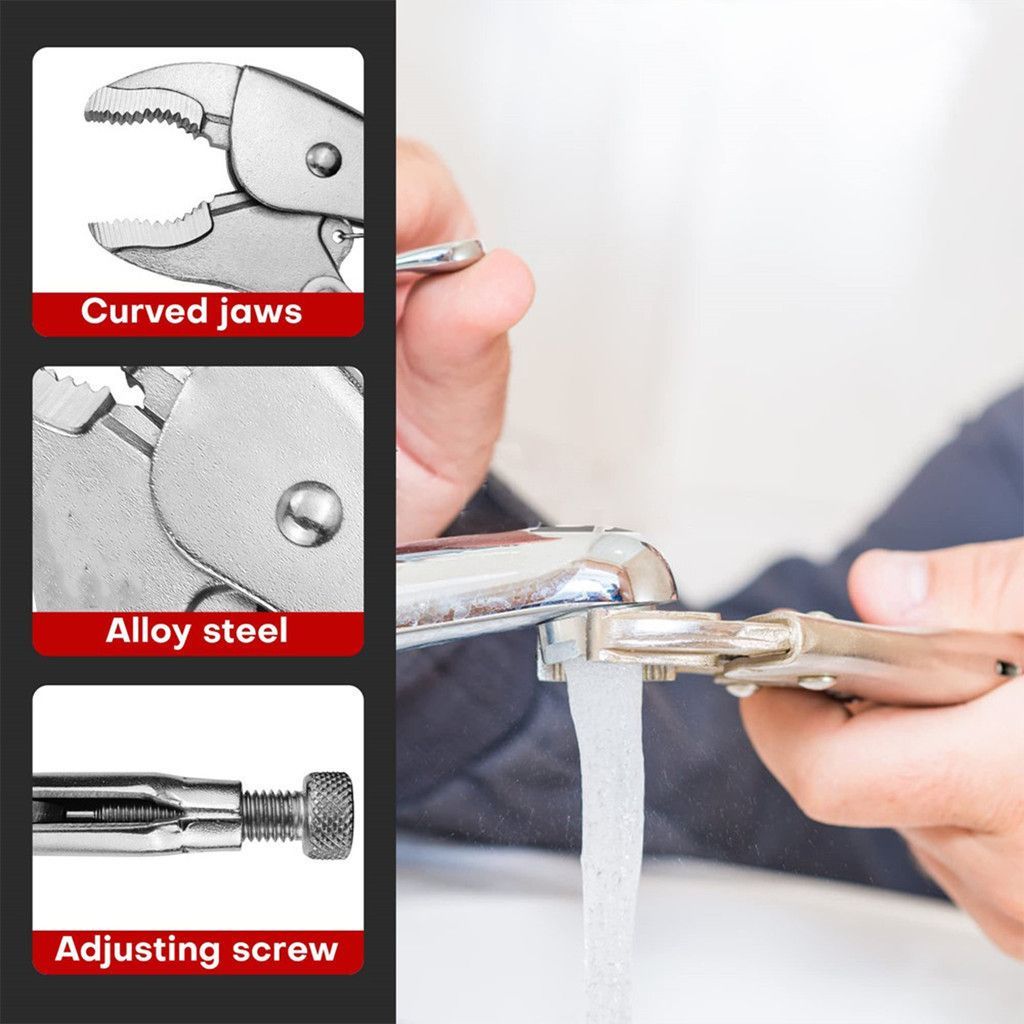 Jual Straight-jaws locking pliers Tang Buaya Tang Monyet Ukuran 4/7/10 ...