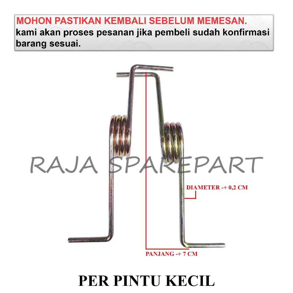 Jual PPK PER SPRING/PER PINTU MESIN CUCI/PER PINTU KECIL (SEPASANG ...