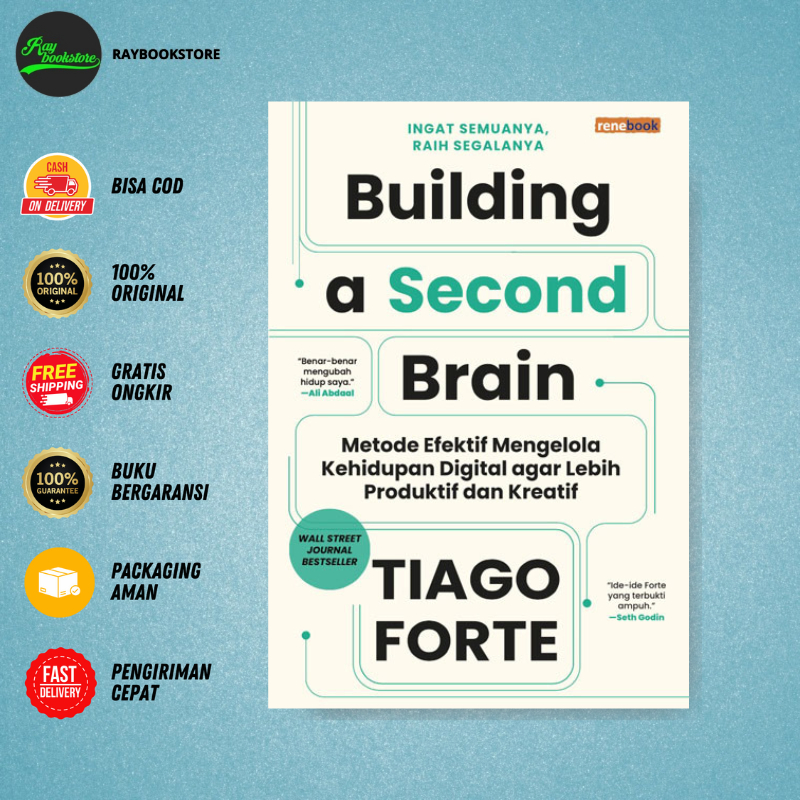 Jual Buku Building a Second Brain - Tiago Forte - Turos | Shopee Indonesia