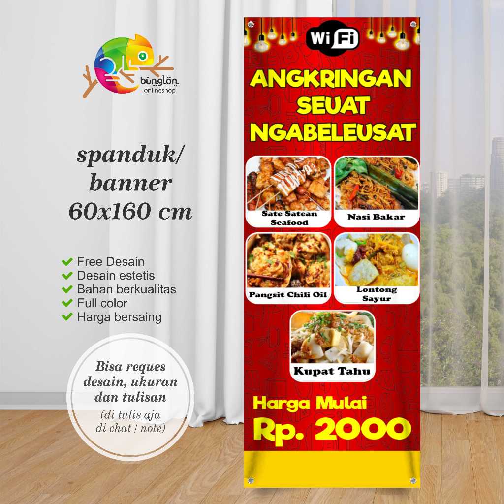 Jual Cetak Spanduk Banner Angkringan Model Mirah | Shopee Indonesia