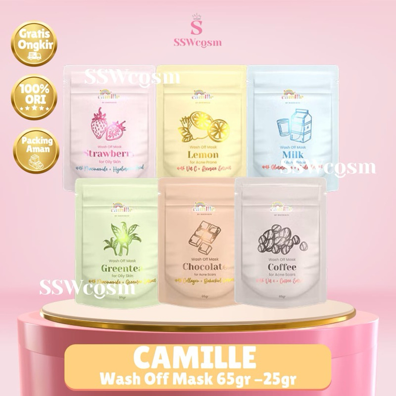 Jual Camille Wash Off Mask Masker Organik | Shopee Indonesia