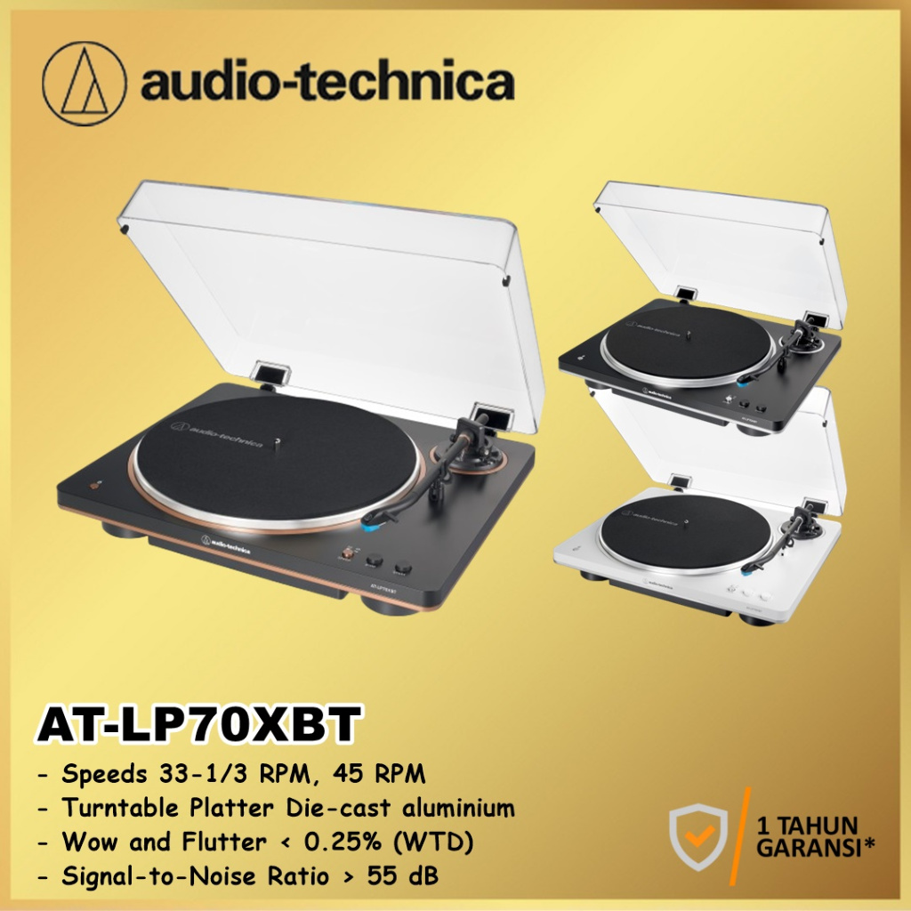 Jual Audio-technica AT-LP70XBT LP70X BT LP70 X BT Automatic Wireless Belt-Drive Turntable ...