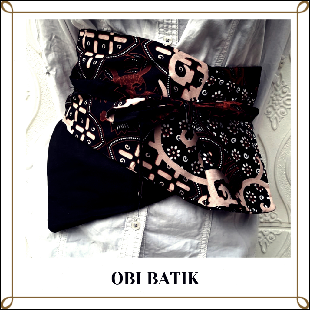 Jual Sabuk Kain Modern OBY Obi Belt Batik Ikat Pinggang Wanita Motif ...