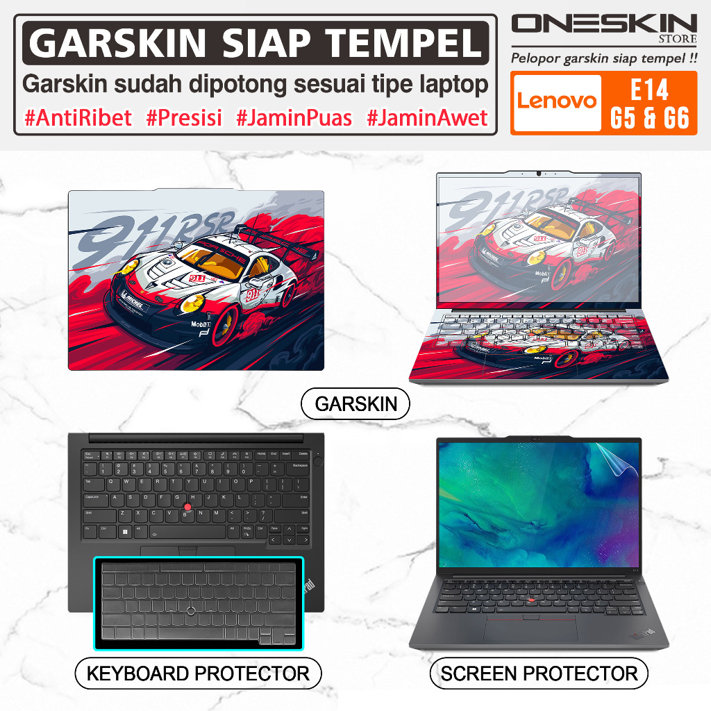 Jual Garskin Sticker Laptop Pelindung Screen Keyboard Protector Lenovo ...