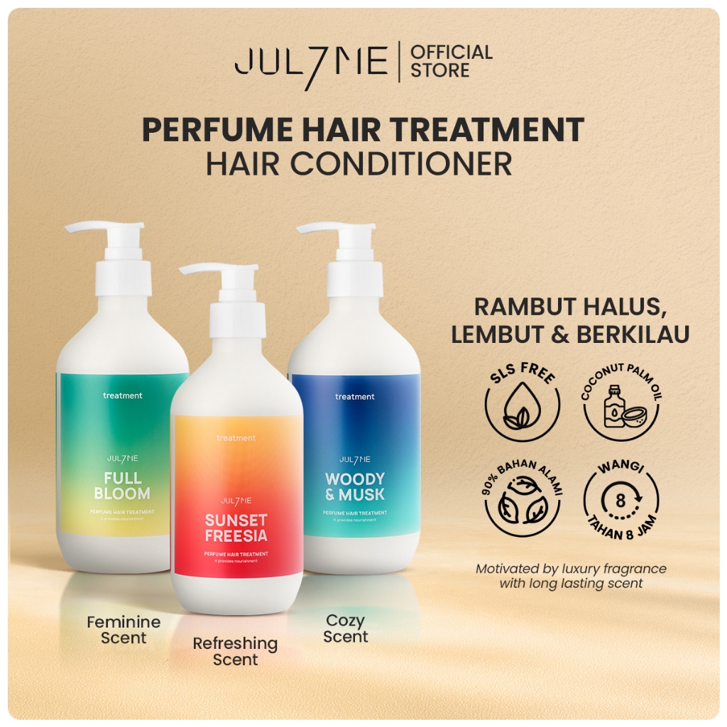 Jual Julyme Perfume Hair Treatment (Hair Conditioner) 500ml - Perawatan Rambut Berkilau dan ...