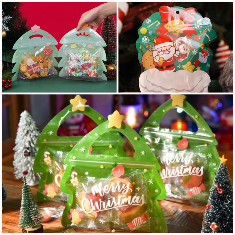Jual PLASTIK ZIPPER NATAL TREE SNOWMAN KEMASAN ZIPLOCK CHRISTMAS BAG ZP ...