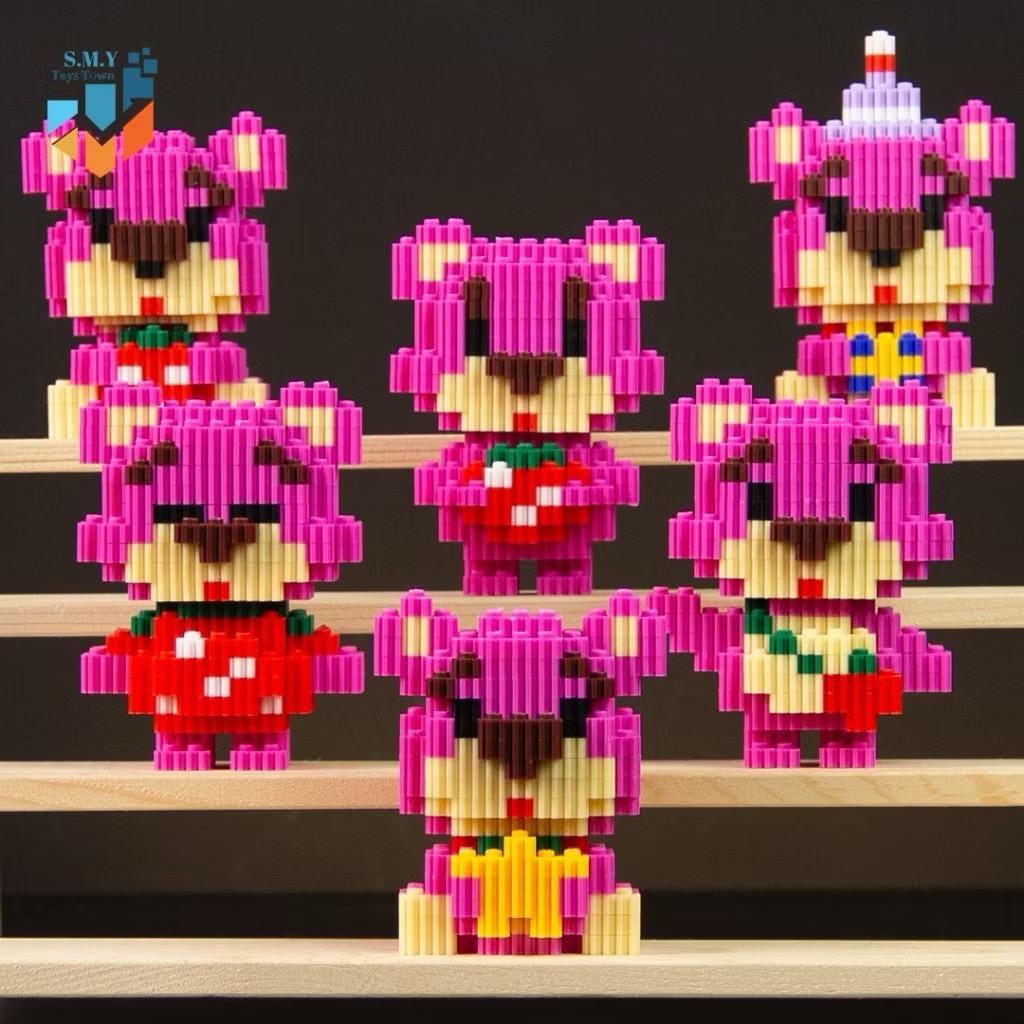Jual TSC Toystown Nano Blocks Lotso Bear MINI Series 3D Model Bricks ...