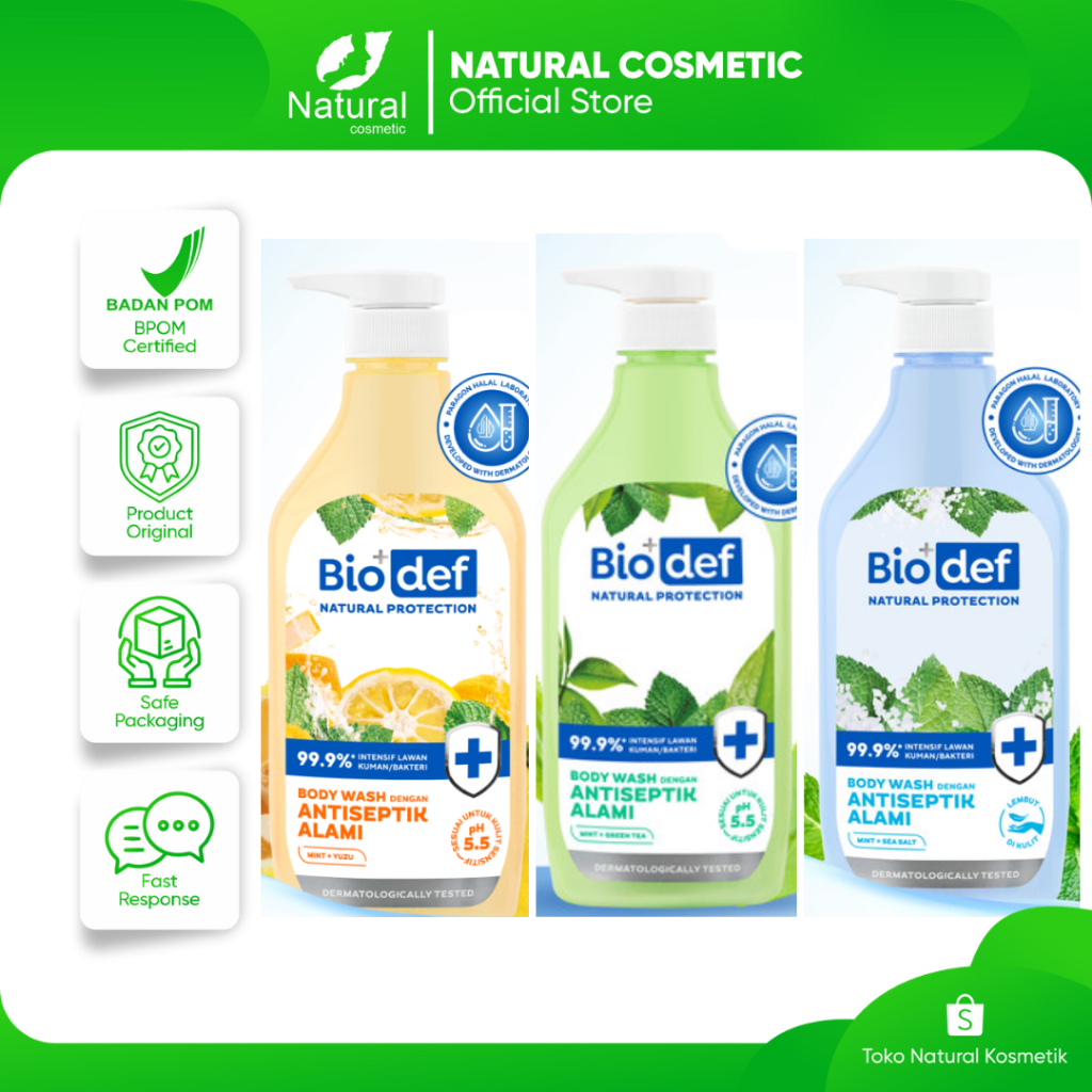 Jual Bio def Natural Protection Body Wash 550 ml | Shopee Indonesia