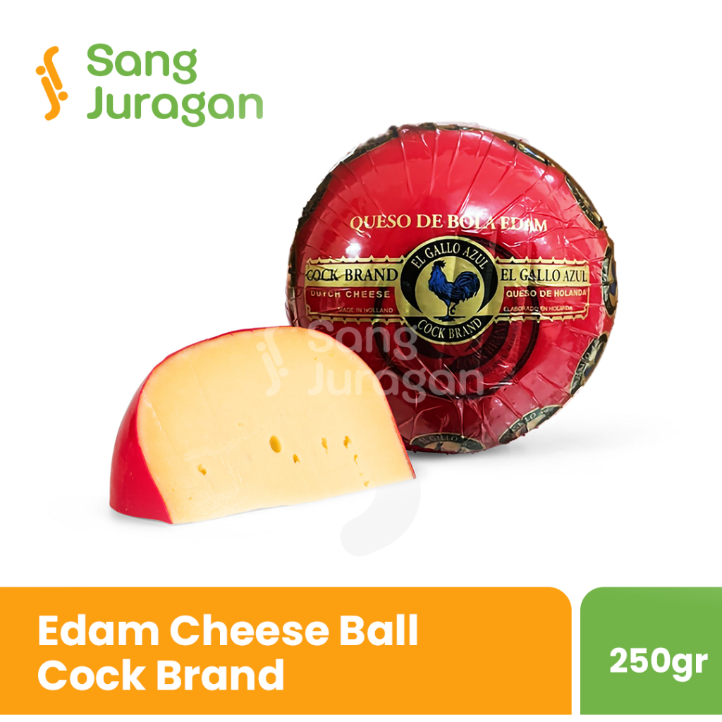 Jual Edam Cheese Ball Holland Cock Brand 250 Gr / Keju Bola EDAM Ayam ...