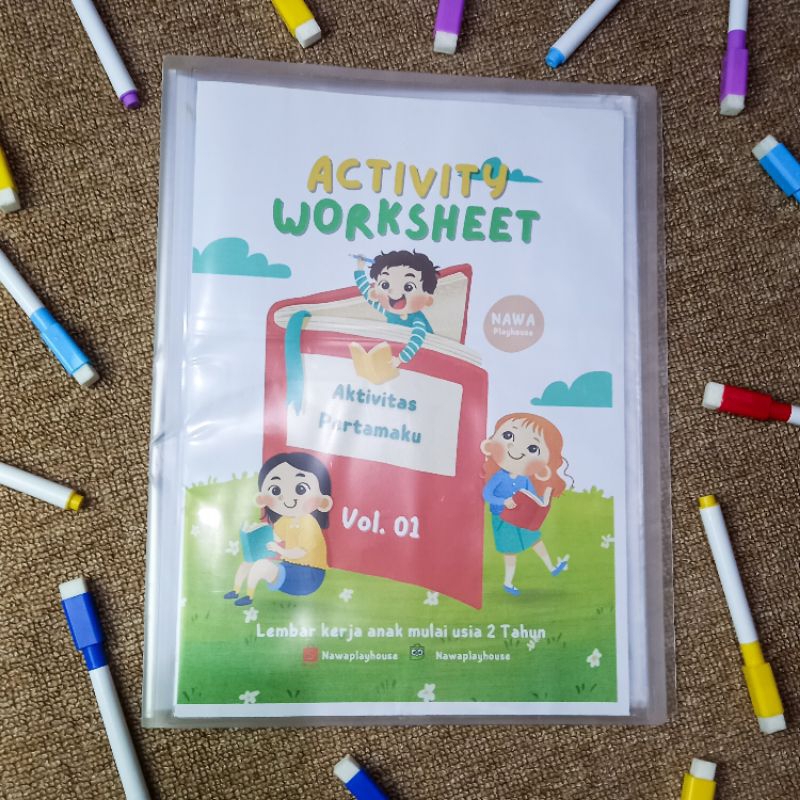 Jual Buku Lembar Kerja Worksheet Vol 01 Edukasi Anak Pra TK / Paud 1 2 ...