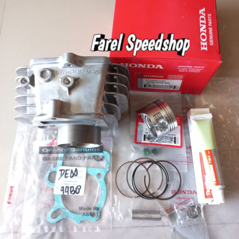Jual Blok Seher Cylinder KFM Komplit Honda Supra Fit Lama New Revo Lama Lagenda | Shopee Indonesia