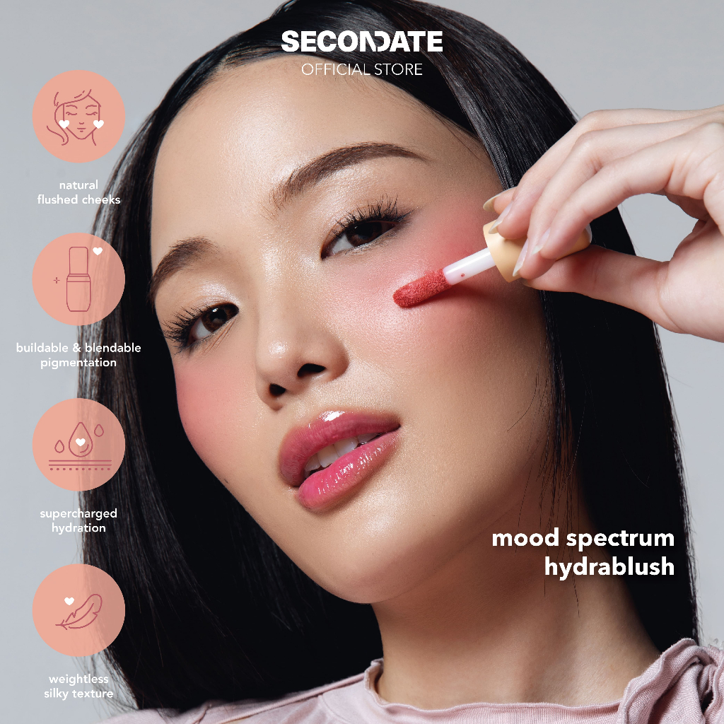 Jual SECONDATE Mood Spectrum Hydrablush Liquid Blush | Shopee Indonesia