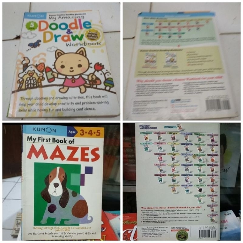 Jual ORI A KUMON MY AMAZING DOODLE & DRAW WORKBOOK / MY FIRST BOOK OG ...