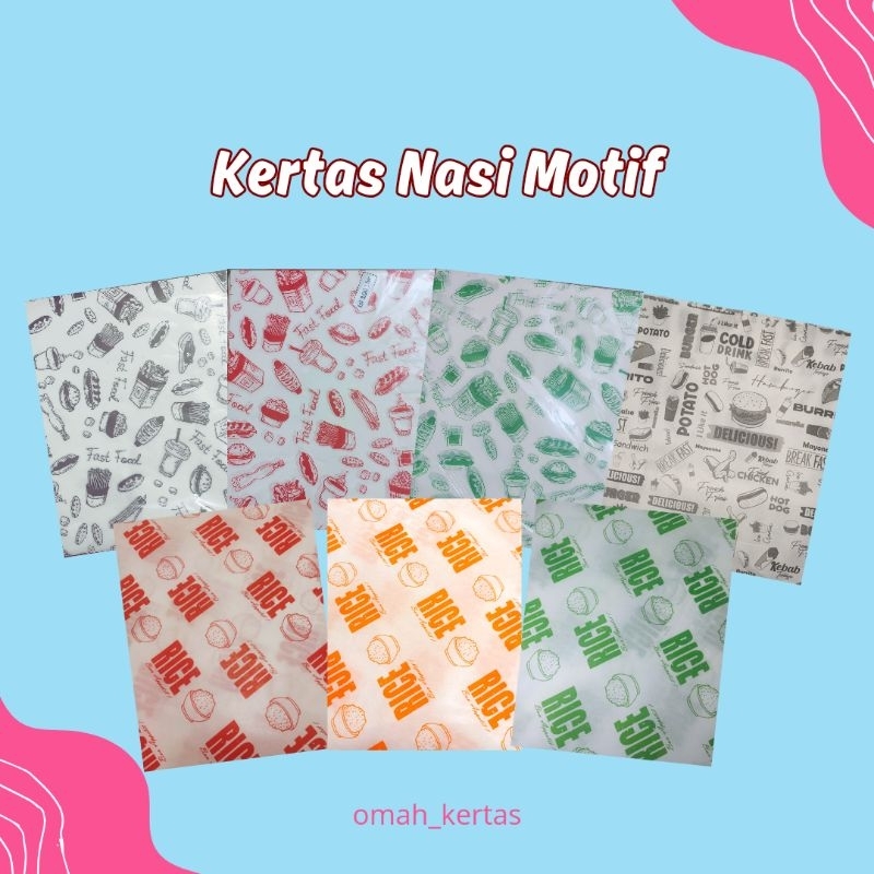 Jual Kertas Nasi Putih Motif Kekinian | Shopee Indonesia