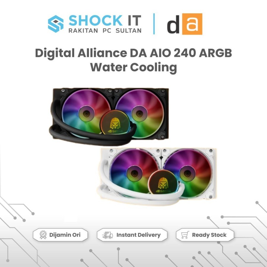 Jual Digital Alliance DA AIO 240mm CPU Water cooler - Fan DA 240 ARGB ...