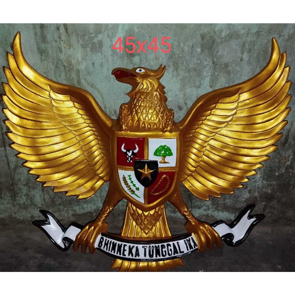 Jual Hiasan Dinding patung Garuda Pancasila 3 Dimensi Fiber Logo Burung ...