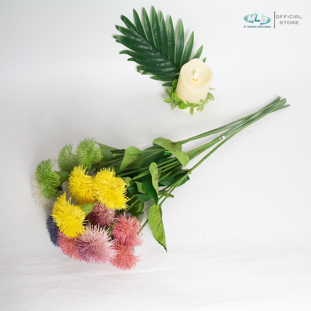 Jual MLB Bunga Dandelion TM Cabang 3 Dianthus Artificial Rambutan ...