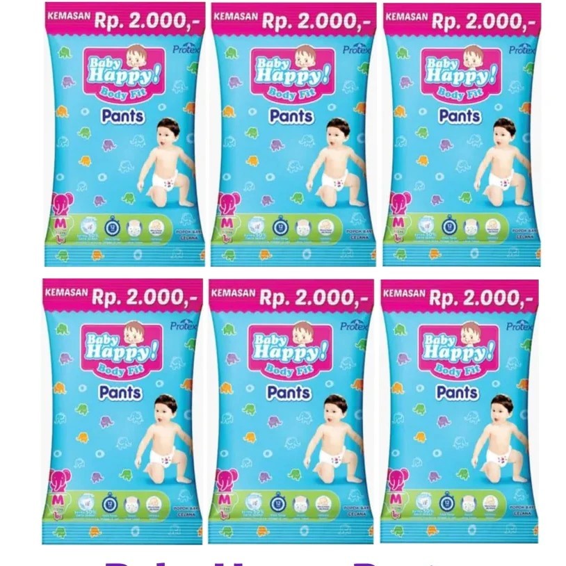 Jual 1 DUS Baby Happy Renceng (48+8) Pcs Ukuran S M L XL Kemasan Sachet ...