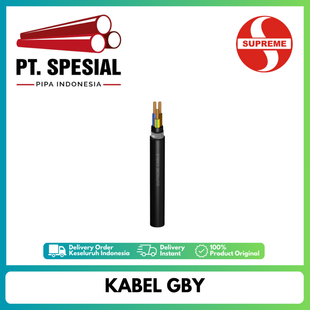Jual NYRGBY 4 × 10mm Kabel Supreme / GBY / Kabel Tanah/ Kabel Tanam Per ...