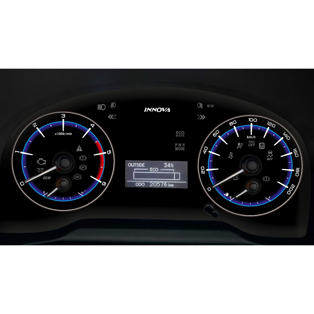 Jual Custom Speedometer Mobil Innova Reborn Series Venturer | Shopee ...