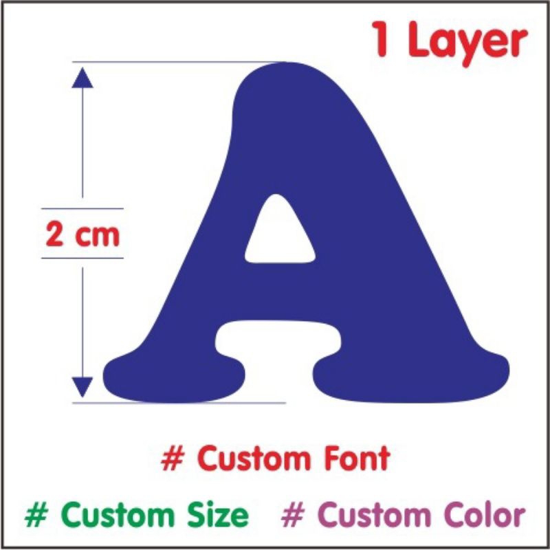 Jual Huruf Abjad Flanel 2cm Pola Huruf Abjad Kain Flanel Serbaguna ...