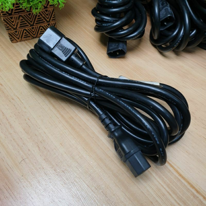 Jual Kabel UPS 4 meter | Extension Kabel UPS Socket C14 to C13 Panjang ...