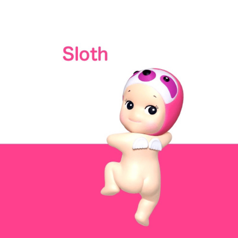 Jual [Official] Sonny Angel Hippers Hipper Looking Back Pink Sloth ...