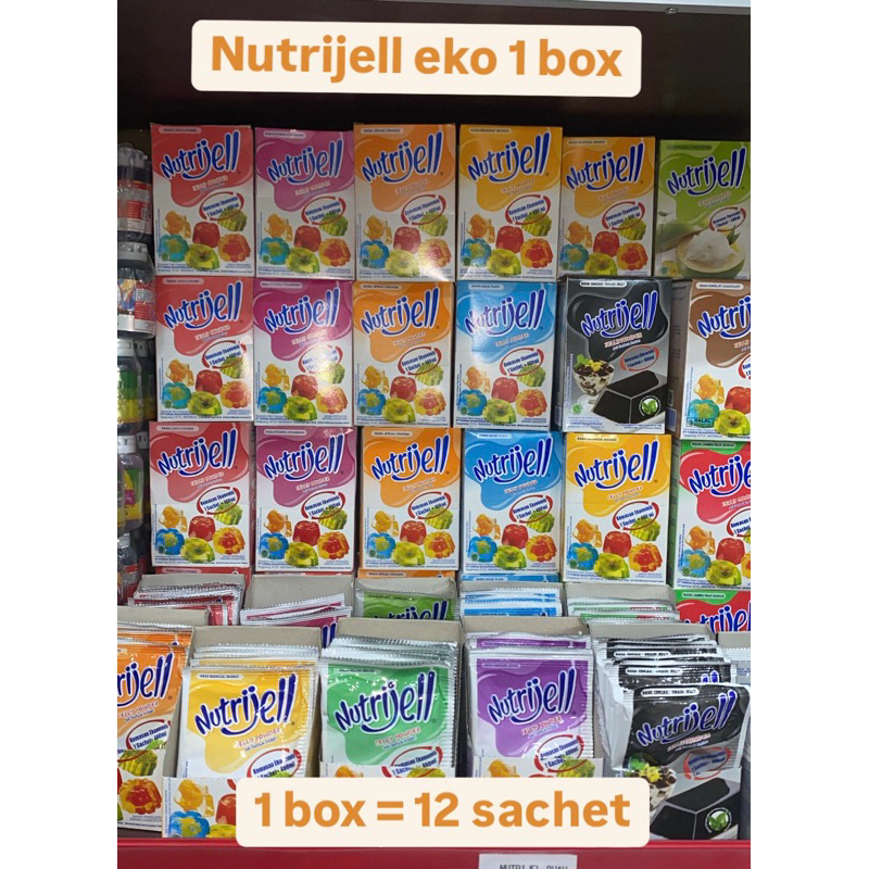 Jual ( 12 PCS )Nutrijel jelly powder All varian per 1 BOX murah ...