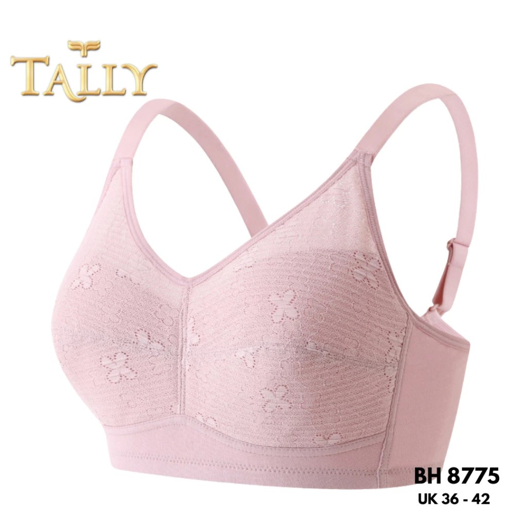 Jual Bh Bra Tally 8775 , B0091 Cup D (36-42) Kait 3 Brokat Katun Tanpa Busa Tanpa Kawat Kp ...