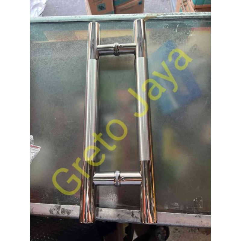 Jual ( As 30 x 45 cm ) Pull Handle Handel Pintu H Pipa Bulat Stainless ...