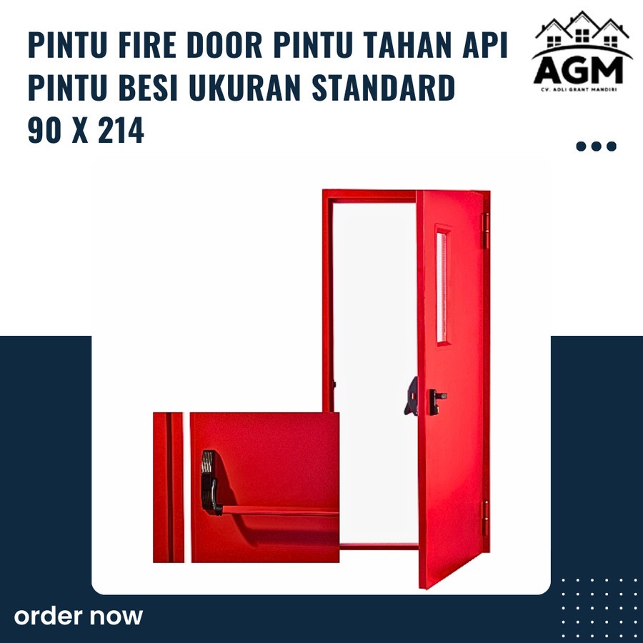 Jual pintu fire door pintu tahan api pintu besi ukuran standard 90 x ...
