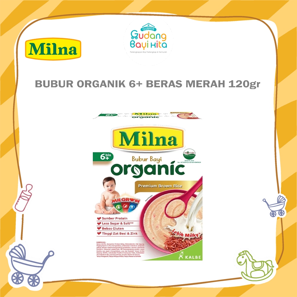 Jual Milna Bubur Organik 6+ 120Gr (Bubur Bayi) | Shopee Indonesia