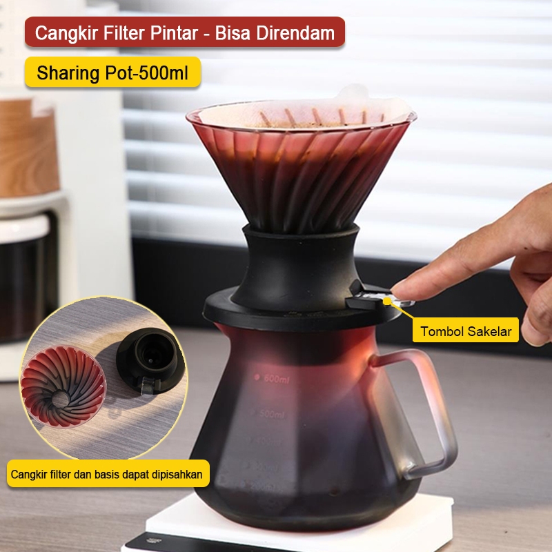 Jual Coffee Dripper Kopi v60 - Alat Kopi v60 Dripper Set Cangkir Filter ...