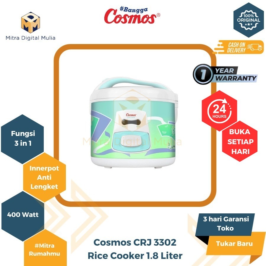 Jual Cosmos CRJ 3302 Magic Com 1.8 Liter | Shopee Indonesia