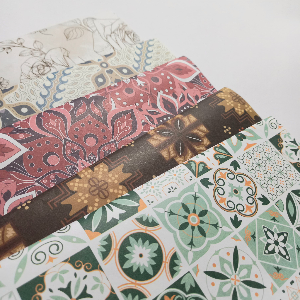Jual Bungkus Kado / Kertas Kado Motif Batik Sansan Wawa ( 1pc ...