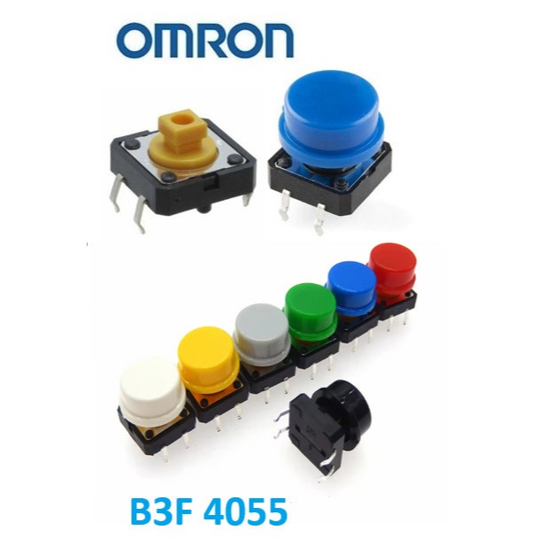 Jual Omron Push Button B3F 4055 Saklar Tekan Cap Switch Push On Tutup ...