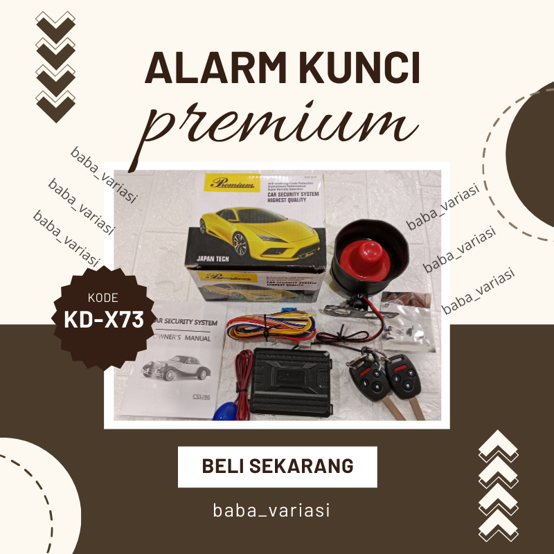 Jual Alarm Remote Kunci Mobil Model Remot Kunci Honda Universal Premium ...