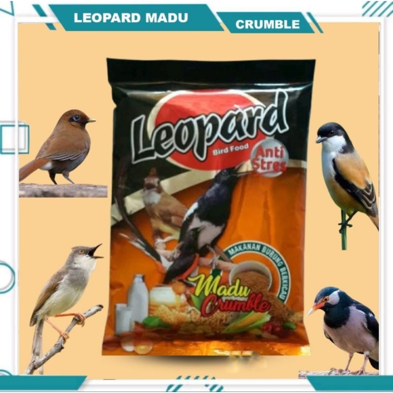Jual LEOPARD MADU CRUMBLE VOER KASAR PUR PAKAN MAKANAN BURUNG MURAI ...