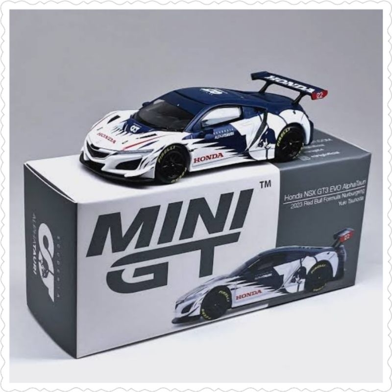 Jual MINI GT 761 HONDA NSX GT3 EVO ALPHATAURI 2023 RED BULL FORMULA ...