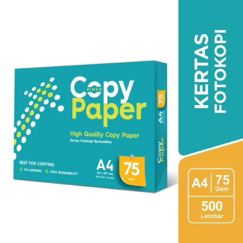 Jual Copy Paper Kertas HVS A4 75gr (1 Rim / 500 lembar) | Shopee Indonesia