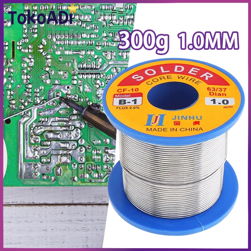 Jual 300g 1.0mm Timah Solder Wire 63/37 Flux Reel Tube Tin Lead Rosin ...